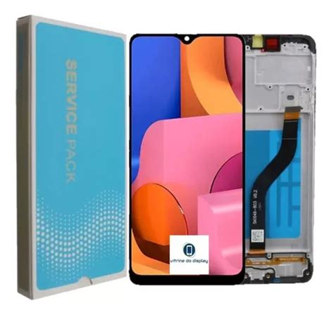 Display Tela Touch Frontal P Galaxy A20s A207 Aro Nacional Frete Grátis