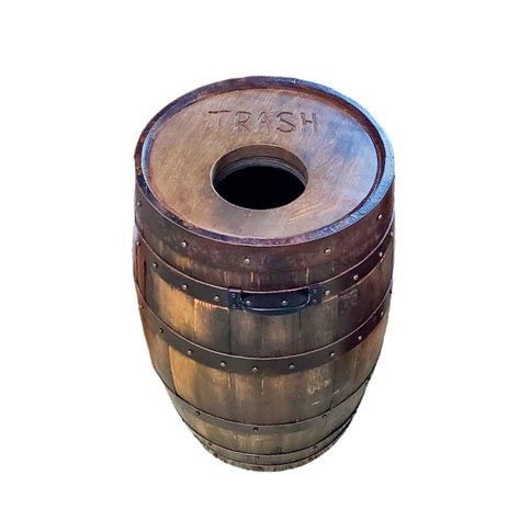 Barrel Trash Can
