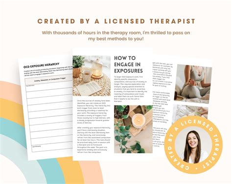 Ocd Exposure Hierarchy Ocd Worksheet For Therapists Counselors Social