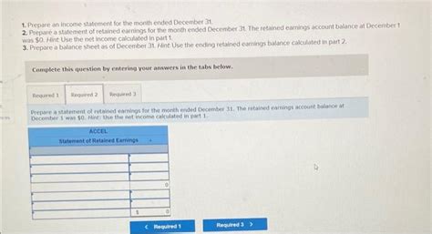Solved Tableau DA 2 3 Mini Case Preparing An Income Chegg