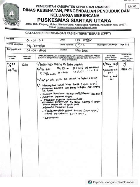 Rencana Asuhan Cppt Pdf