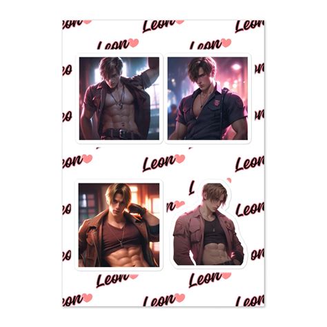 Leon S Kennedy Resident Evil Sticker Sheet Etsy