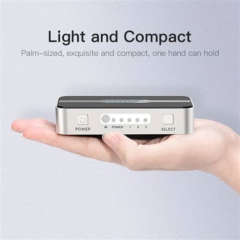 Vention 3 In 1 Out HDMI Switcher 3x HDMI Input HDMI Output TOSLINK Port 3 5mm Audio Port