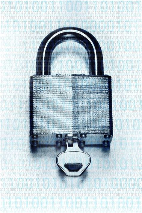 Binary Code Overlaid On Steel Padlock And Key Stock Image Image Of Impenetrable Access 152585867
