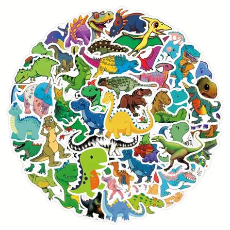 Cute Cartoon Dinosaur Stickers