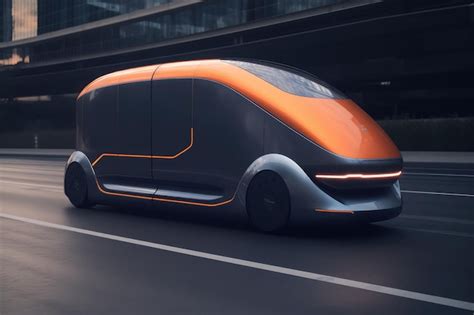 Premium Ai Image Driverless Autonomous Truck On The Road