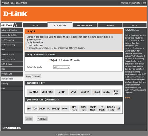 Networking How Can I Adjust The QoS Settings On A D Link 2740u Router Super User
