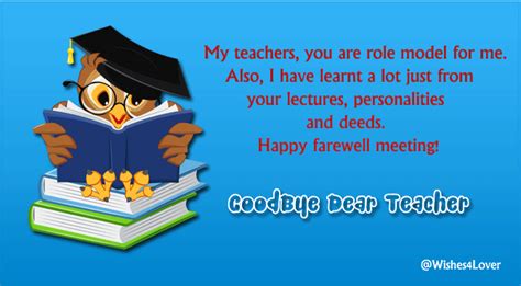 Farewell Quotes For Teacher Wishes And Messages Status Goodb