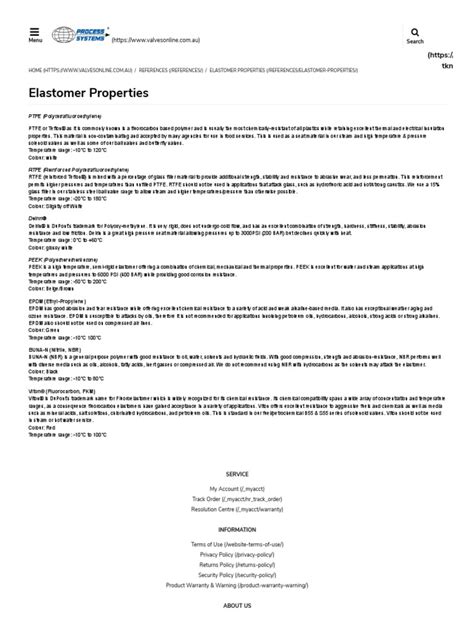 Elastomer Properties Tkn Pdf Building Materials Chemical Compounds