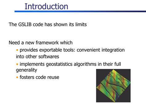 Ppt New Software Tools For Geostatistics Gstl And Simulacre