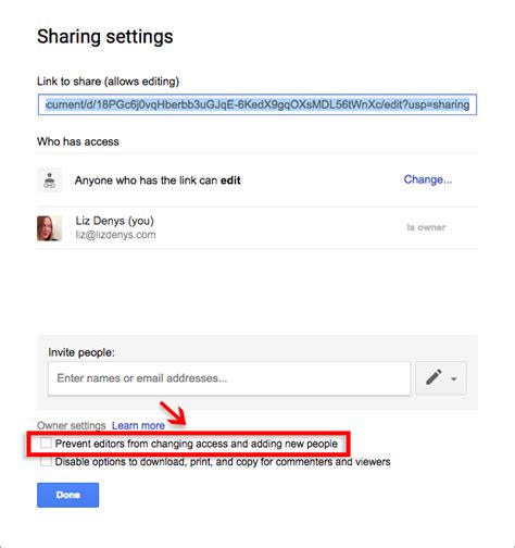 Unintuitive Default Who Can Edit Access In Google Docs Liz Denys