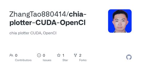 Github Zhangtao880414chia Plotter Cuda Opencl Chia Plotter Cuda Opencl