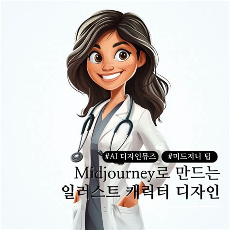 미드저니를 활용한 화이트 백그라운드 일러스트 캐릭터 디자인 가이드