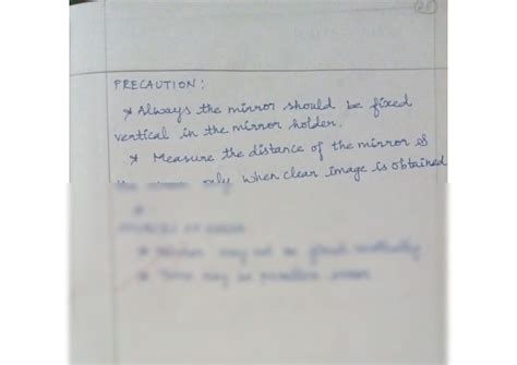 SOLUTION Concave Mirror Experiment Class Studypool