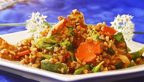 Recipe For Roasted Buckwheat With Sauteed Vegetables Kasha Food
