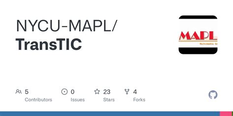 Github Nycu Mapl Transtic