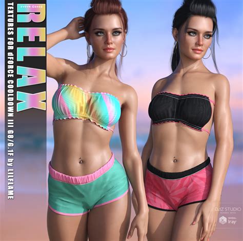 Relax Textures For DForce Cooldown III Daz D