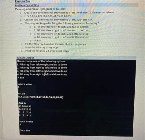 Solved 0 O Exercise 3 Problem Description Develop And Run A