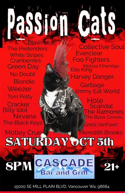 Passion Cats At Cascade Bar And Grill In The Coov At Cascade Bar And