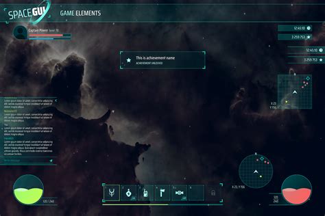 Sci Fi Space Full Gui Ui Kit Over 700 Png Psd Ai Sources