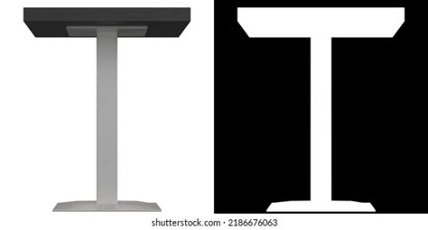 3d Rendering Illustration Small Bar Table Stock Illustration 2186676063