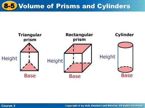 Volume Of Prisms And Cylinders Ppt Download