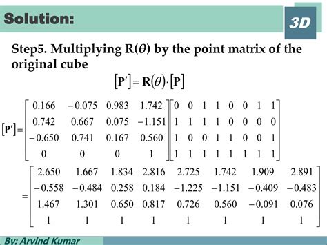 3 D Transformation Rotation Pptx