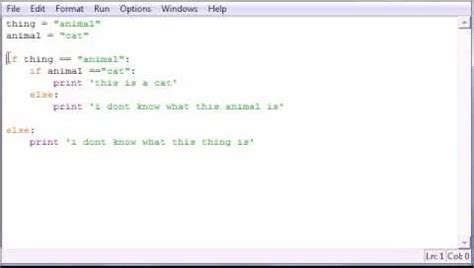 How To Program Nesting Statements In Python Python