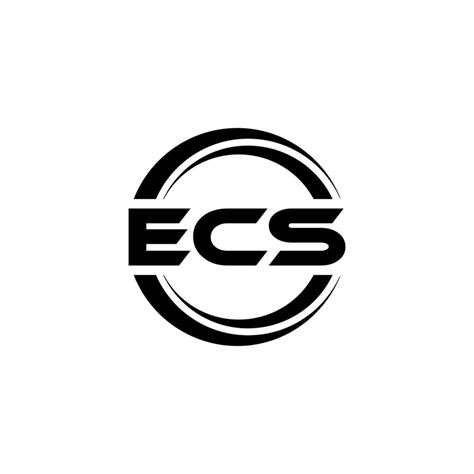 Ecs Letter Logo Design In Illustration Vector Logo Calligraphy