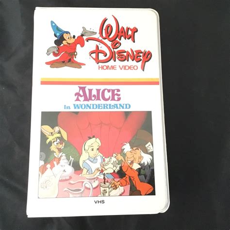 Mavin Alice In Wonderland VHS C BS Walt Disney Home Video RARE Orange Stripe
