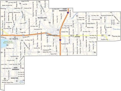 Ohio County Map Us County Maps