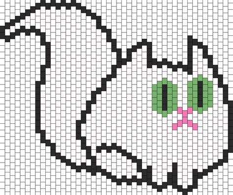 Cat Man Do From Powerpuff Girls Bead Pattern Peyote Bead Patterns
