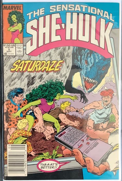 The Sensational She Hulk 5 Newsstand Edition 1989 VF NM Comic