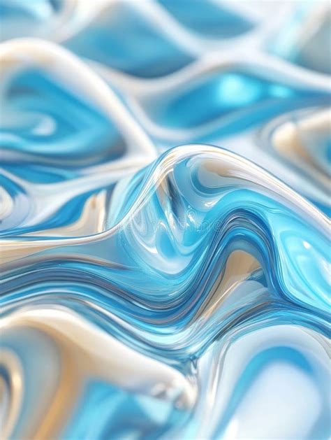 Teal Abstract Fluid Design Fluid Teal Abstract Swirls Representing Serenity Motion Elegance