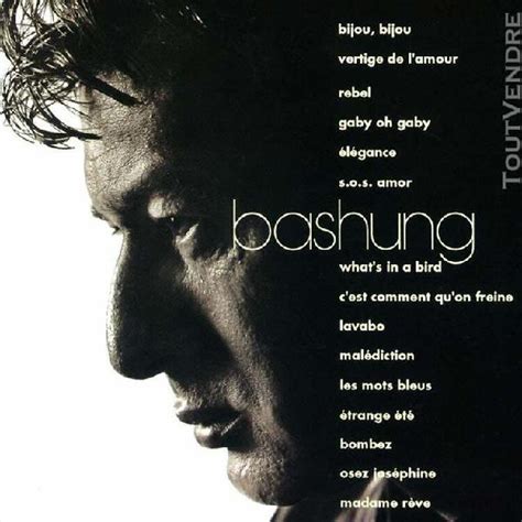Cd Alain Bashung 【 Loisirs Mai 】 Clasf