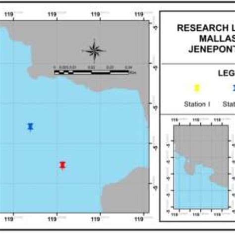 Map Of Research Location Landsat 8 Imagery Is Obtained By Downloading
