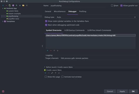 NDK Debugging Nutrient