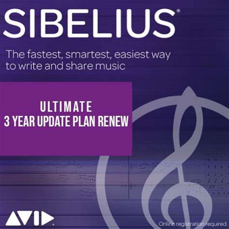 Sibelius Ultimate 3 Year Update Renew Avid En