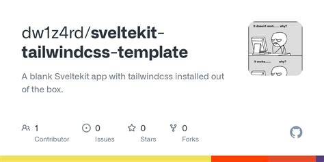 Github Dw1z4rdsveltekit Tailwindcss Template A Blank Sveltekit App