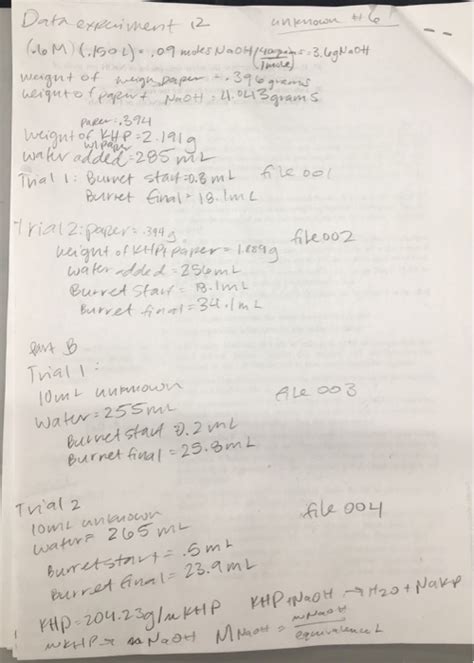 12 Experiment 12 Lab Report Part A Standardization Of