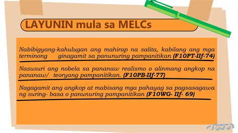 Matanda At Ang Dagat Nobela Aralin Sa Baitang Ppt