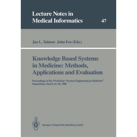 Knowledge Based Systems In Medicine No Shoptime