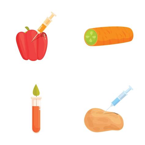 Collection Of Gmo Foods And Genetic Modification 47053356 Vector Art At Vecteezy