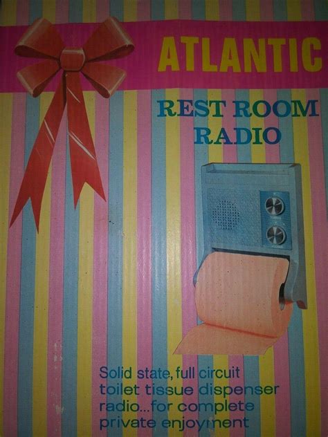 1960s Restroom Radio Toilet Paper Dispenser Atlantic Department Store