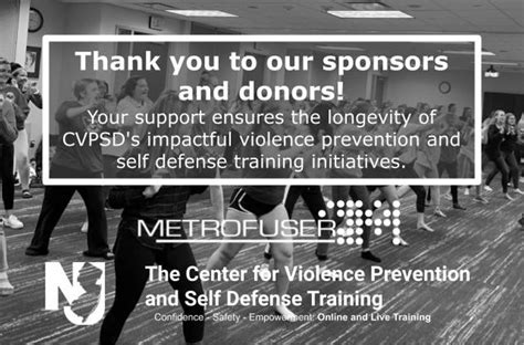 Honoring Sponsors And Donors For Supporting Violence Prevention And