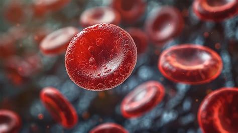 Los Glóbulos Rojos Que Fluyen En El Sistema Circulatorio Humano Foto