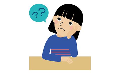 긴팔 옷을 입은 흑발의 일본인 여성이 책상 앞에서 깊은 생각에 잠겨 있다 검정 머리에 대한 스톡 벡터 아트 및 기타 이미지 검정 머리 귀여운 긴팔 Istock