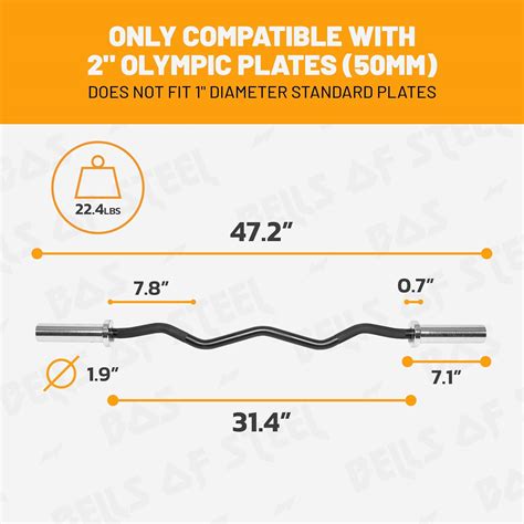 Bells Of Steel Ez Bicep Curl Bar Black Phosphate Morocco Ubuy