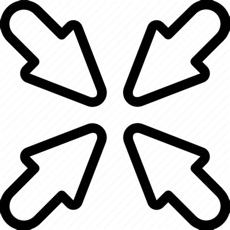 elemen curve direction interface arrow pointer minimize icon