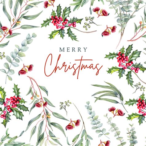 Kerstkaart Botanische Takken Kerstkaarten Kaartje2go